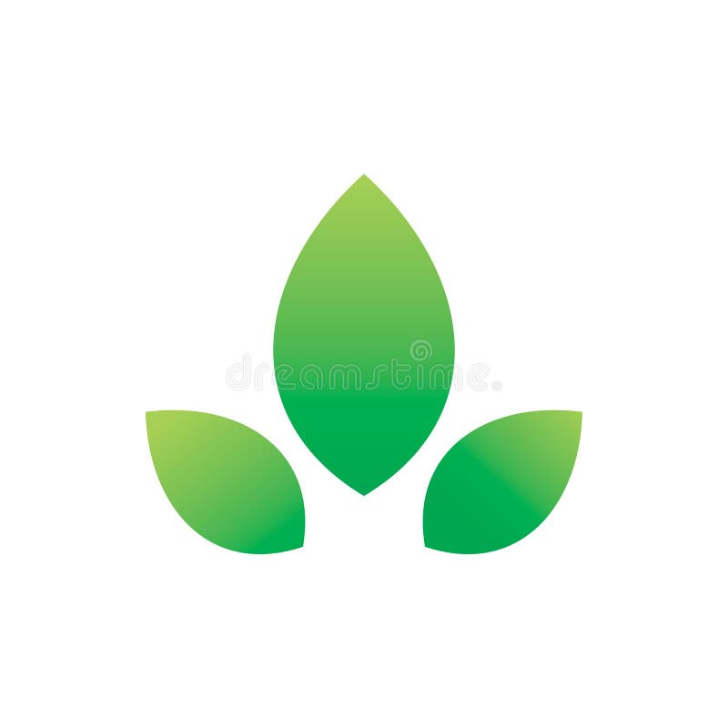 Green Nature Leaf Group Logo Design Stock Illustration - Illustration ...