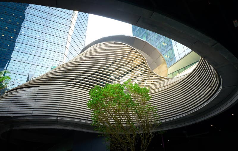 Green of Nature Surviving Inside the Concrete City Stock Image - Image ...