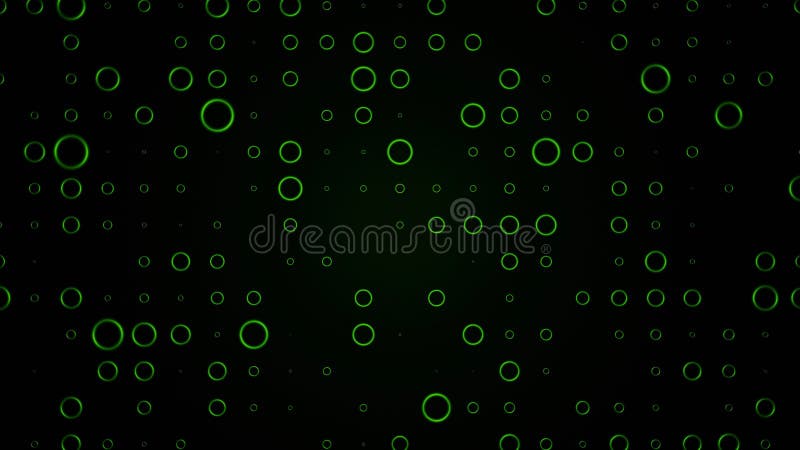 Green Neon Dot Matrix Pattern on Dark Hacker Screen Background Stock ...
