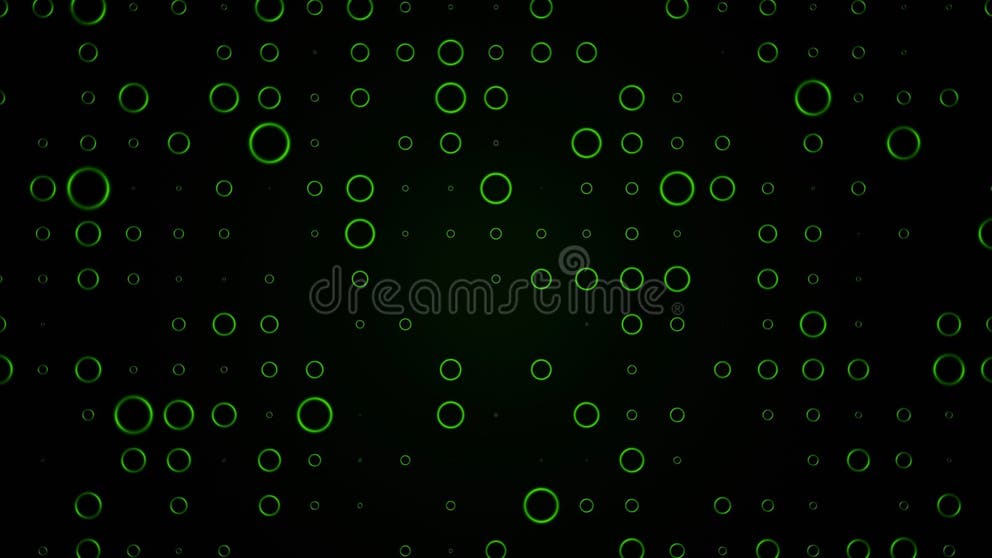 Green Neon Dot Matrix Pattern on Dark Hacker Screen Background Stock ...