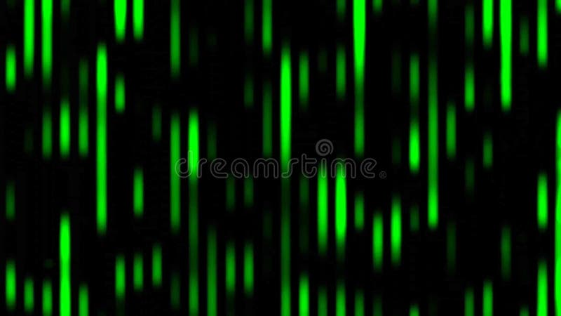 Green Neon Falling Lines in Seamless Sci-Fi Tech Abstract Digital Loop ...
