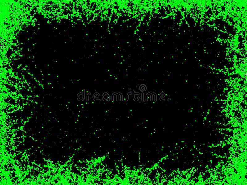 Green Neon Lightning Star Frame Texture Stock Illustration ...