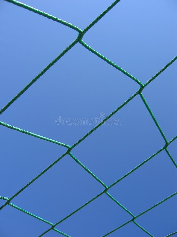 Green Net stock image. Image of blue, sports, close, football - 14359