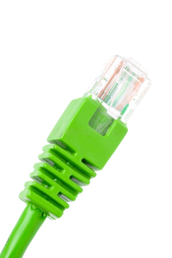 Green Network Connection Plug Stock Photo - Image of internet, business ...