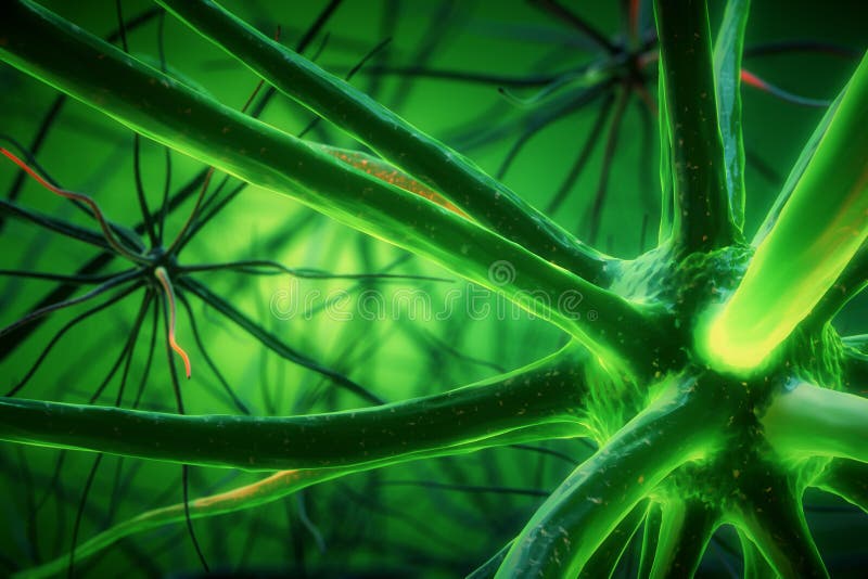 Neuron background stock illustration. Illustration of biological - 4292099