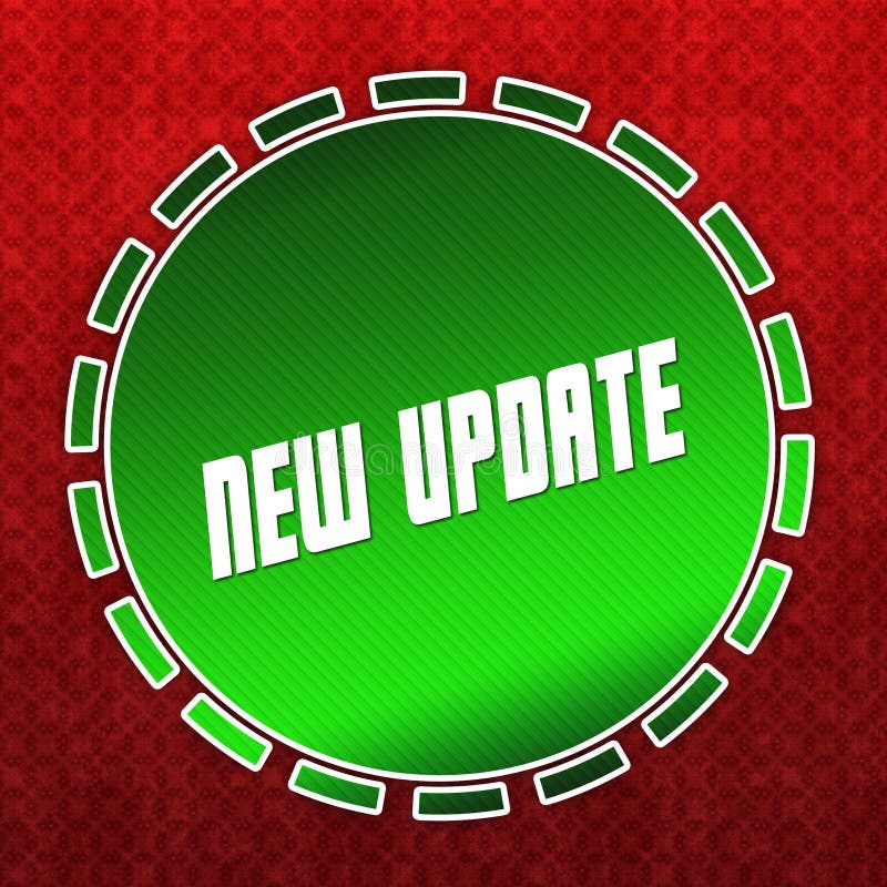 Update Badge Isolated on White Background. Stock Vector - Illustration ...