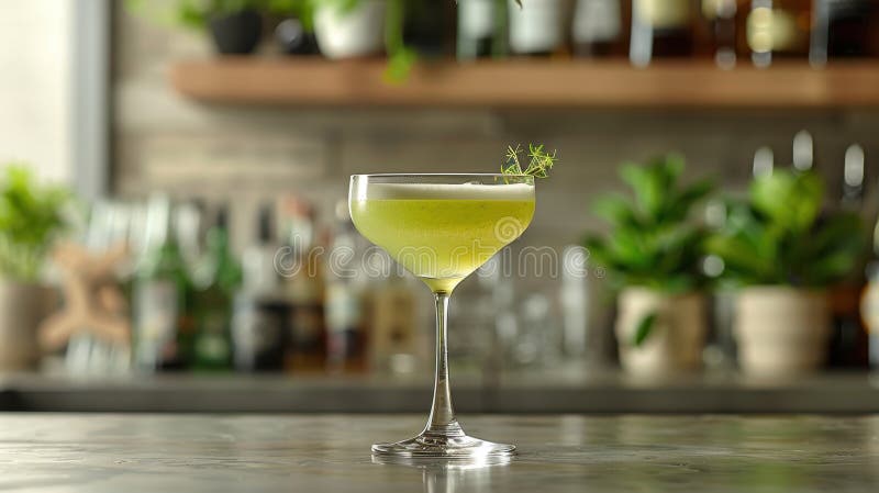 A Green Non-alcoholic Cocktail with the Taste of a Green Apple is on ...