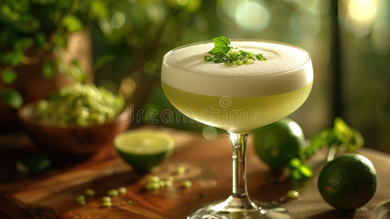 A Green Non-alcoholic Cocktail with the Taste of a Green Apple is on ...