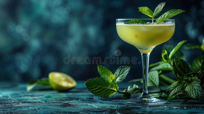 A Green Non-alcoholic Cocktail with the Taste of a Green Apple is on ...