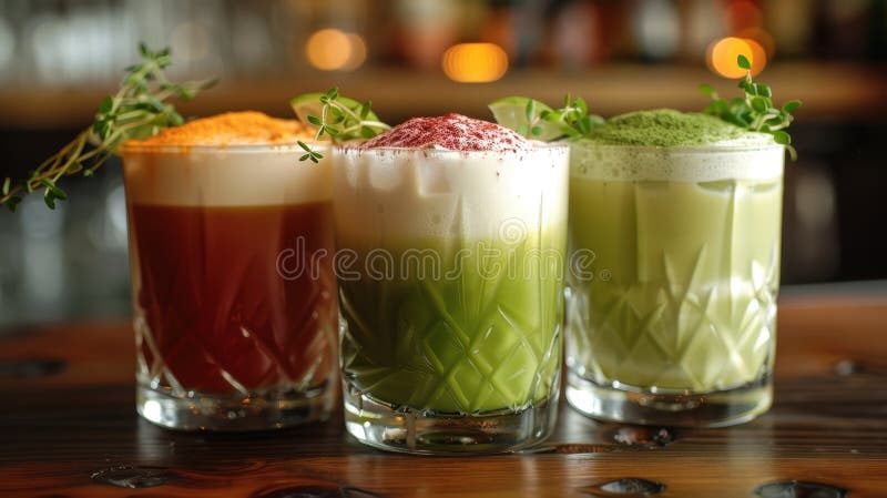 A Green Non-alcoholic Cocktail with the Taste of a Green Apple is on ...