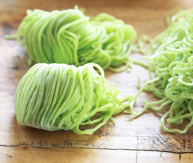 Green noodles stock photo. Image of prepare, pasta, curled - 40597936