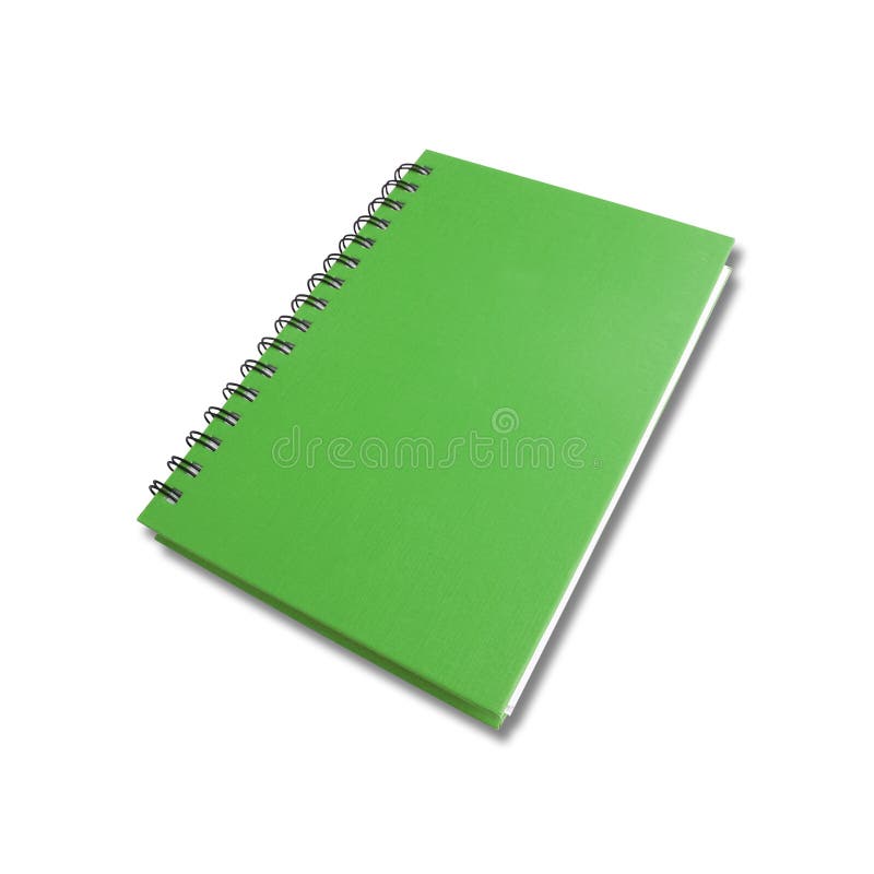 Blank Green Notebook Cover. Stock Photo - Image of page, memo: 13530678