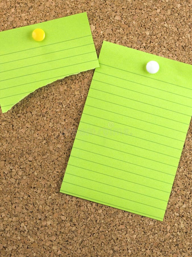 Blank Note on Bulletin Board Stock Image - Image of paper, bulletin ...
