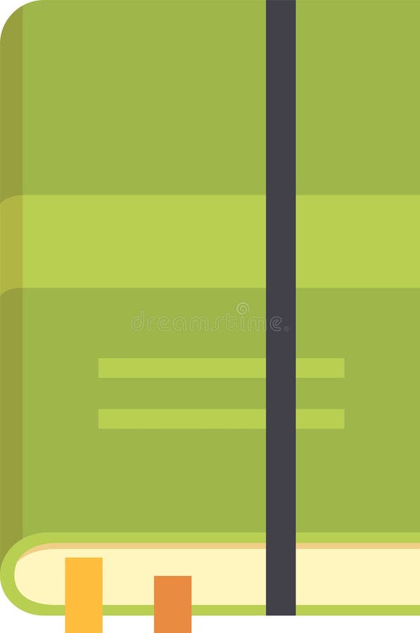 Green Notebook with Bookmarks and Elastic Closure for Notes, Journaling ...