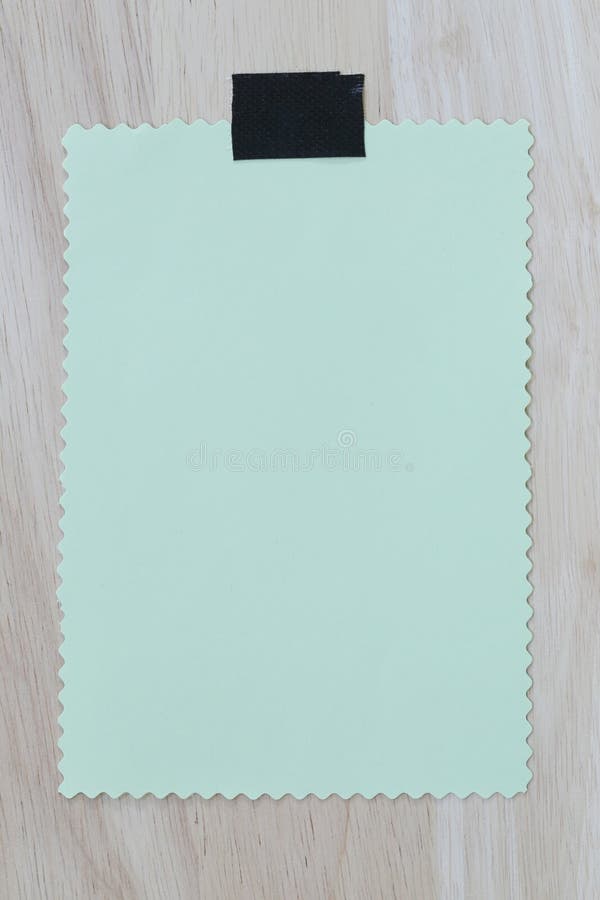 Green Notepad Paper Wrinkled Of Empty And Copy Space On Wooden B Stock ...