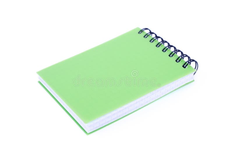 Green Notepad stock photo. Image of stationery, lined - 14098220