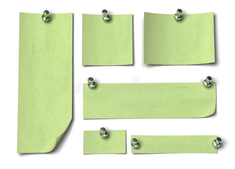 Green notes stock image. Image of memo, thumbtack, message - 21641567
