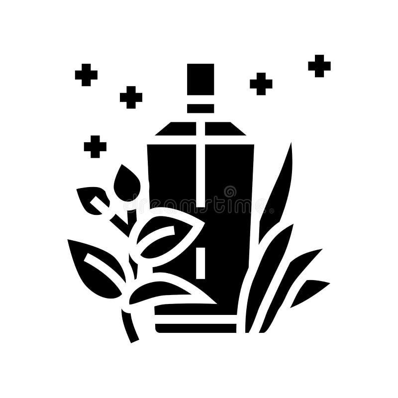 Green Notes Perfume Glyph Icon Vector Illustration Stock Illustration ...