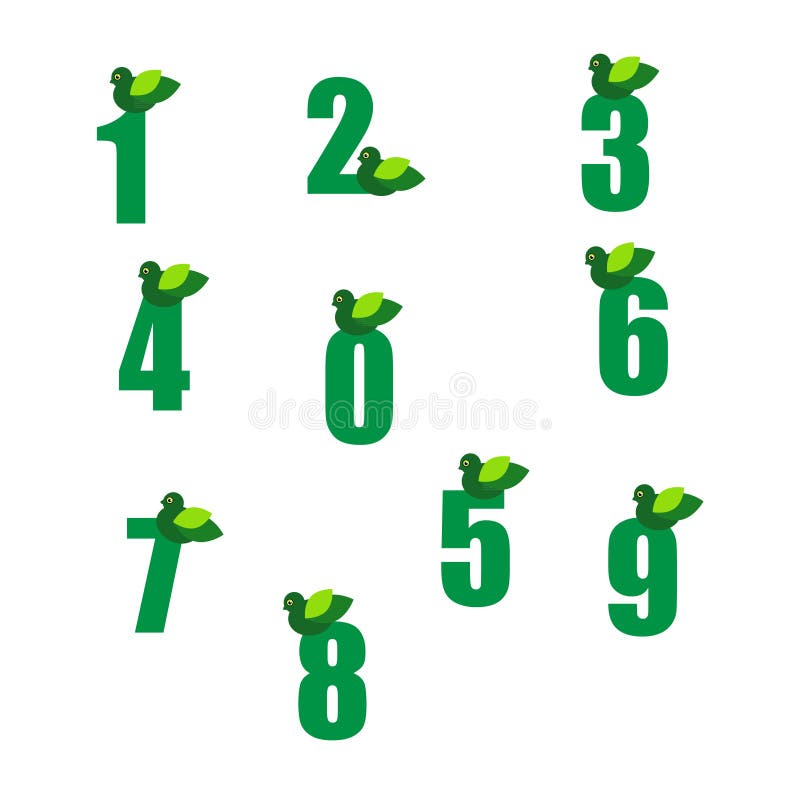 Green number stock illustration. Illustration of pink - 54309333