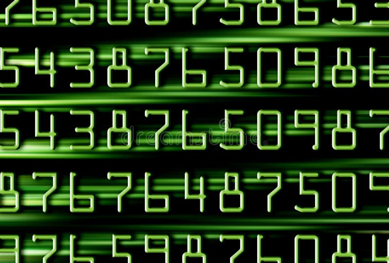Green numbers stock illustration. Illustration of concepts - 8590917