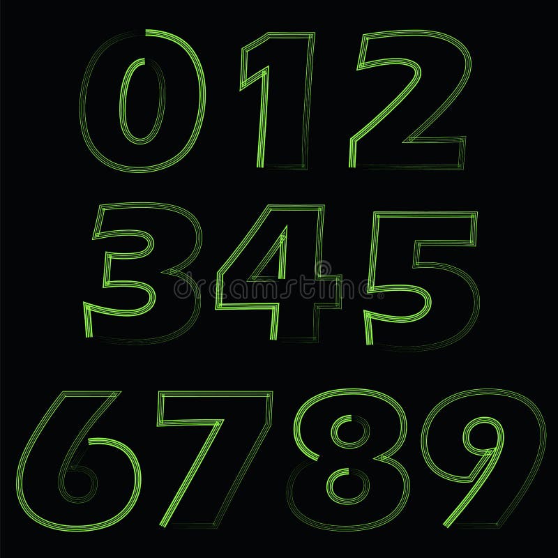 Green Numbers Stock Illustrations – 24,913 Green Numbers Stock ...