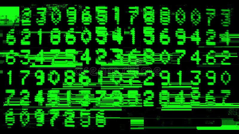 Green Numbers and Data Computer Code Stock Footage - Video of digital ...