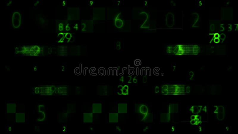 Green Numbers and Data Computer Code Stock Video - Video of online ...