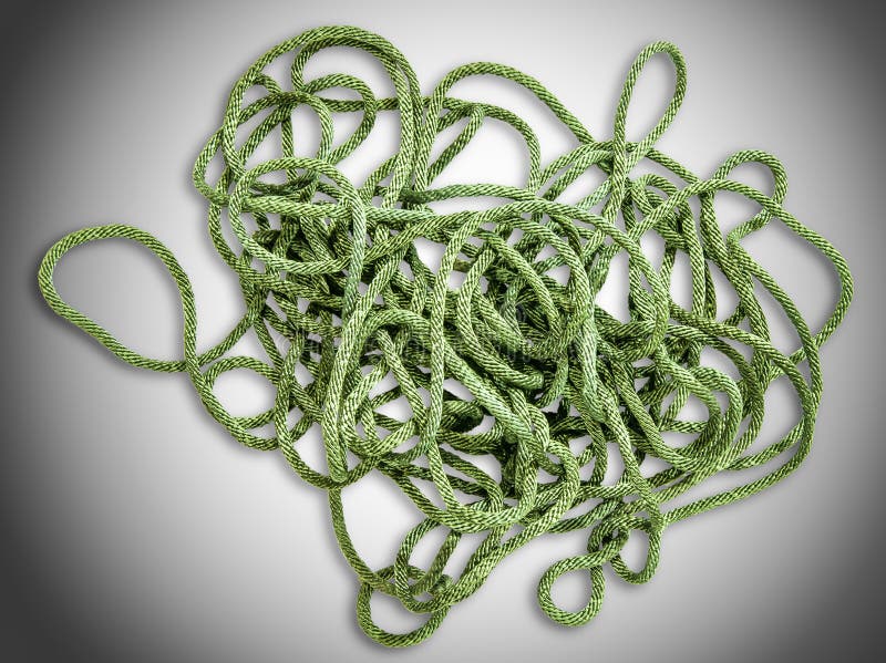 Green nylon rope stock photo. Image of coil, vertical - 88479350