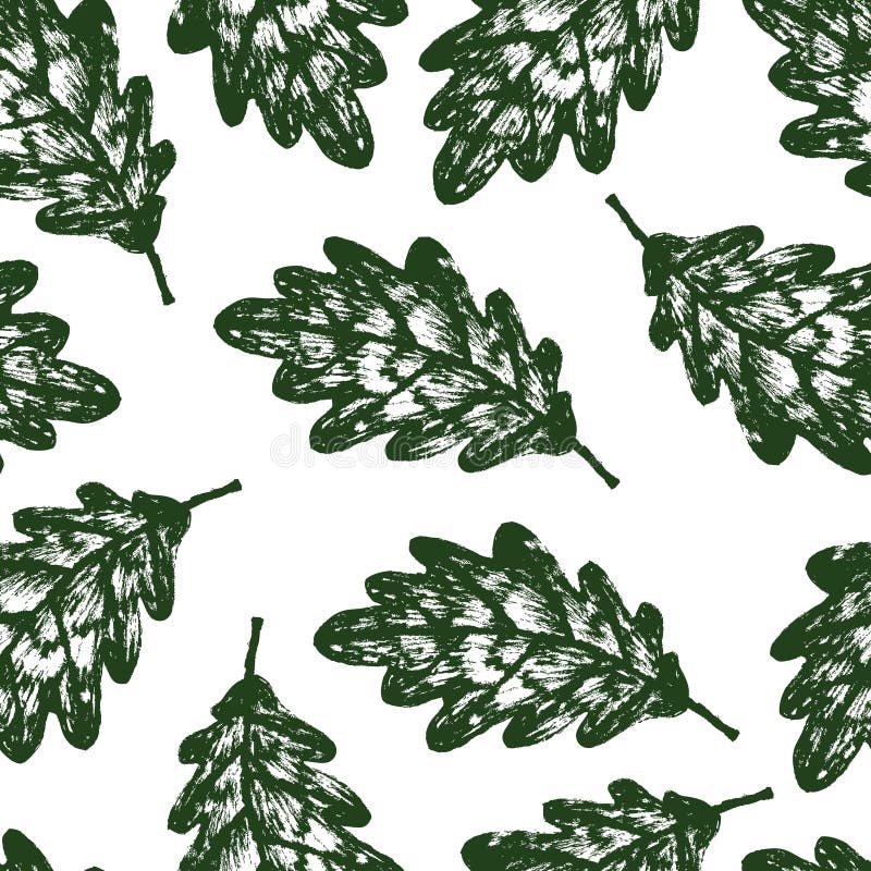 Green Oak Leaves Seamles Background Stock Illustrations – 13 Green Oak Leaves Seamles Background ...