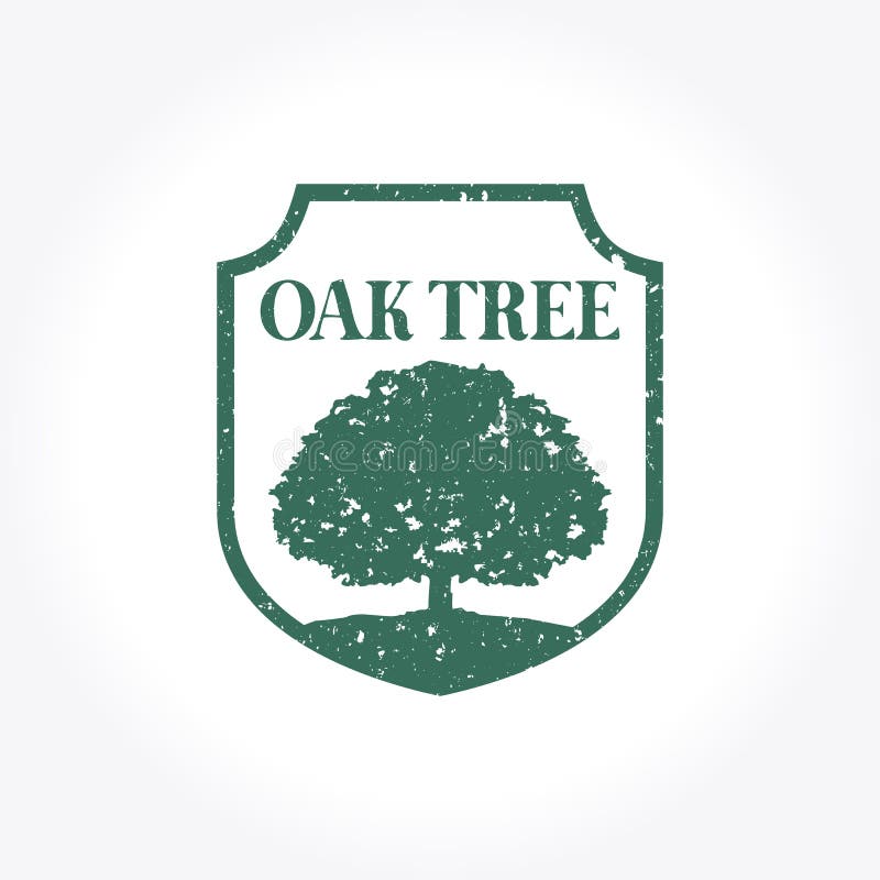 Green Oak Tree Logo stock vector. Illustration of simple - 79809199