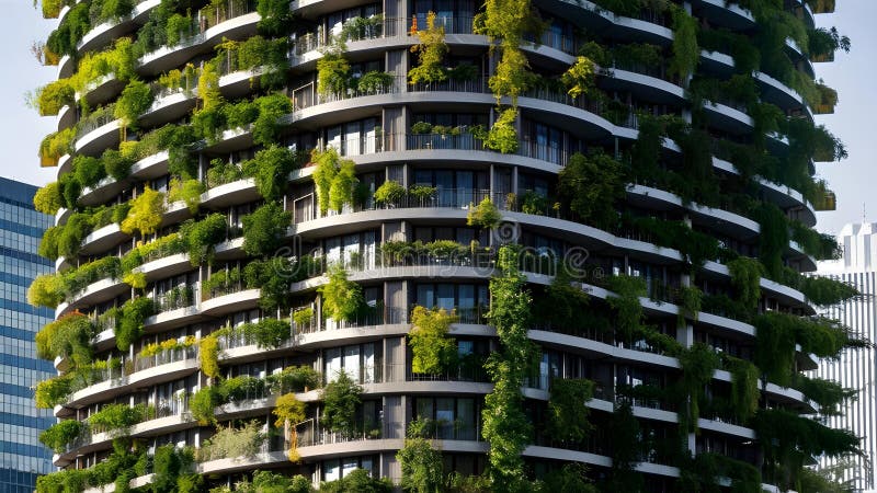 Green Oasis: Urban Vertical Garden Tower. Concept Green Oasis, Urban ...