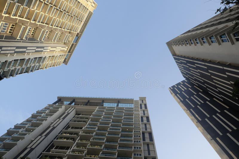 Green Office Building Reflections View Bottom Top Stock Photos - Free ...