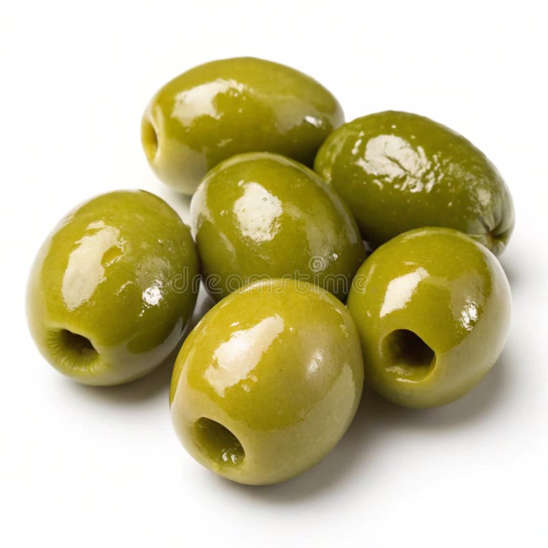Green Olives Isolated on Transparent Background Stock Illustration ...
