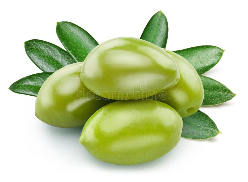 Olive isolated on white stock image. Image of food, three - 126911469