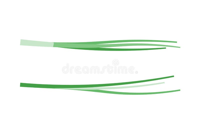 Green Onion, Flat Vector Icons for Food Decor Stock Vector ...