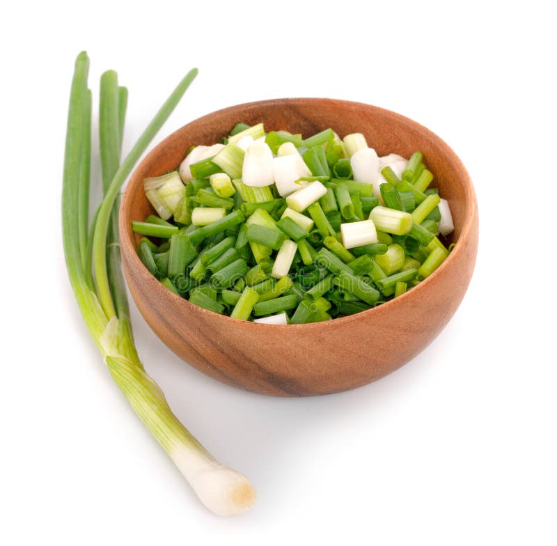 Green Onion Isolated on the White Background Stock Photo - Image of ...