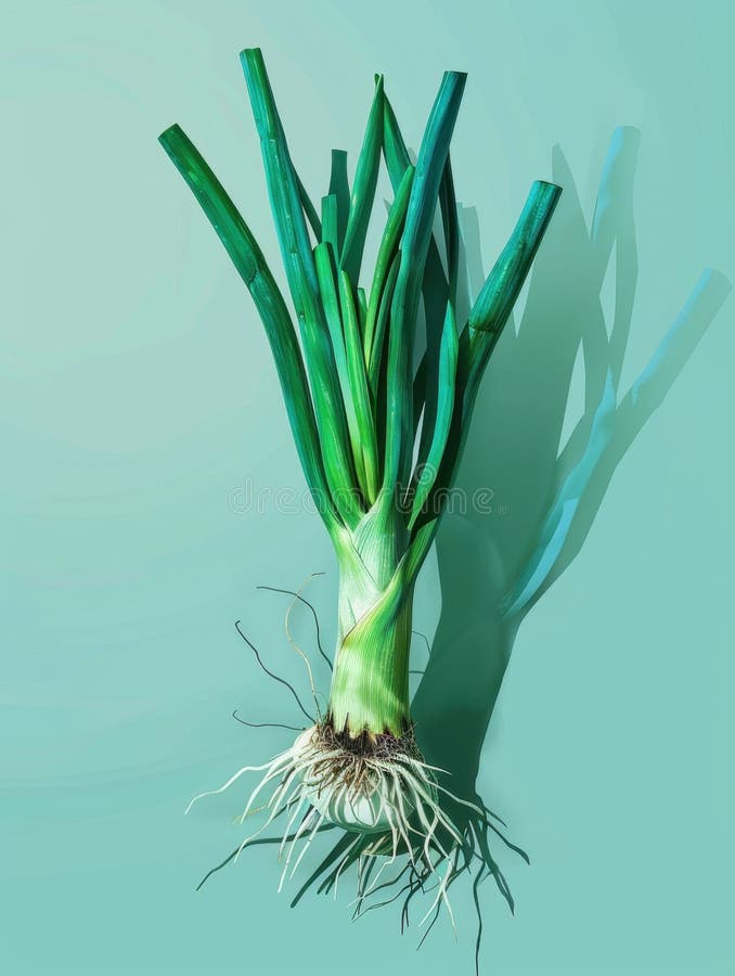 Green Onion stock image. Image of onion, generated, vegetable - 372345067