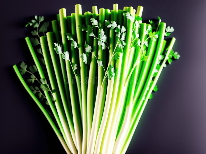 Green Onion Stalks stock photo. Image of herb, stalk - 314497406