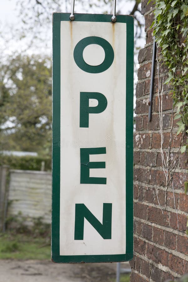 Green Open Sign stock image. Image of store, retail - 118568233