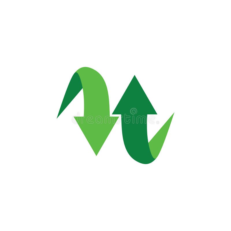 Green Opposite Direction Arrows Logo Stock Vector - Illustration of ... Green Opposite Direction Arrows Logo Stock Vector - Illustration of ...