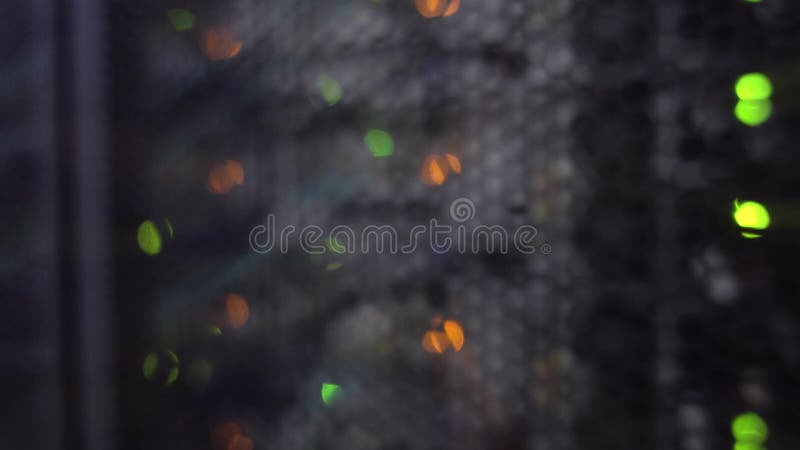 Blinking Orange and Green Indicators on Network Switch Back Panel ...