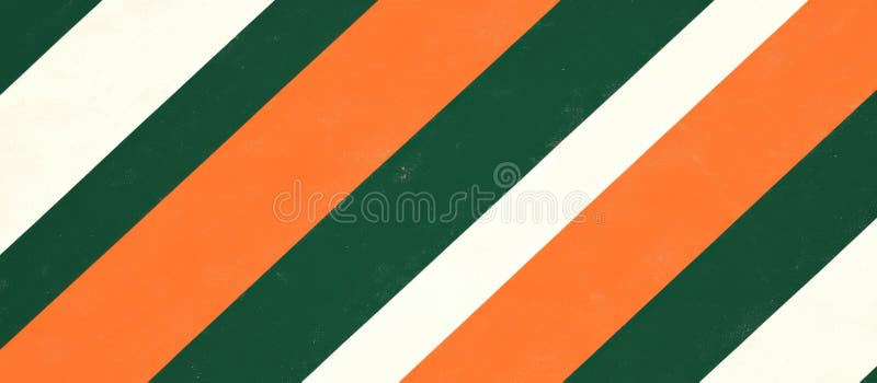 Green and Orange Diagonal Striped Pattern with Vintage Texture and Bold ...