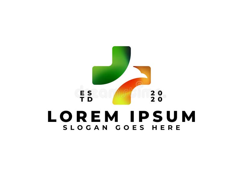 Green and Orange Hospital Logo Stock Vector - Illustration of modern ...