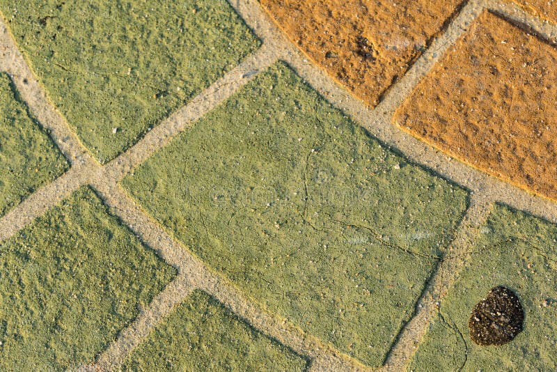 Orange Paving stock photo. Image of stone, hexagon, orange - 87716758