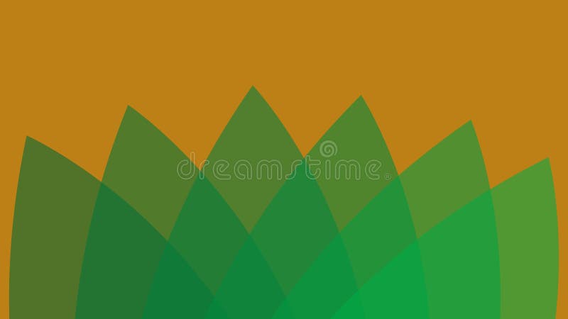 Green Orange Simple and Clean Overlapping Petals Abstract Background ...