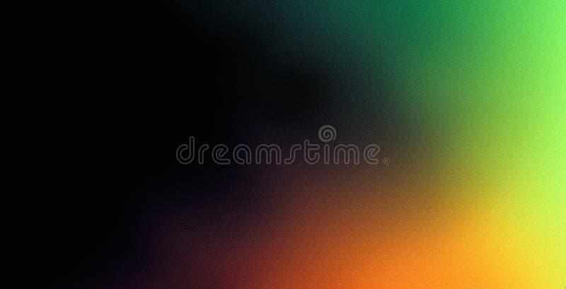 Green Orange Yellow Dark Grainy Gradient Web Header Design Blurry ...