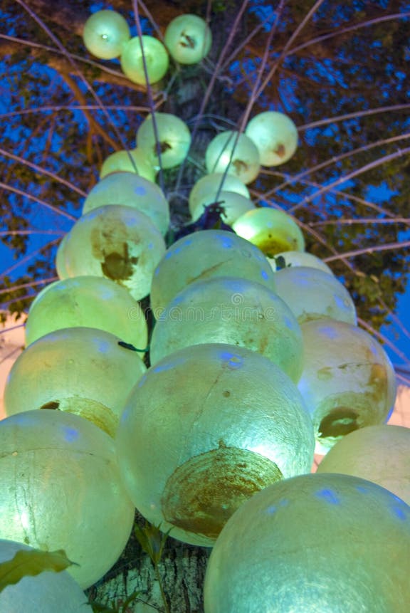 Green orbs stock image. Image of ball, decorative, bulbs - 5609725