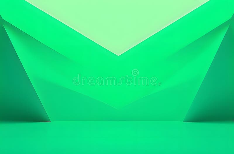 Green Origami Paper. Generative AI Stock Illustration - Illustration of ...