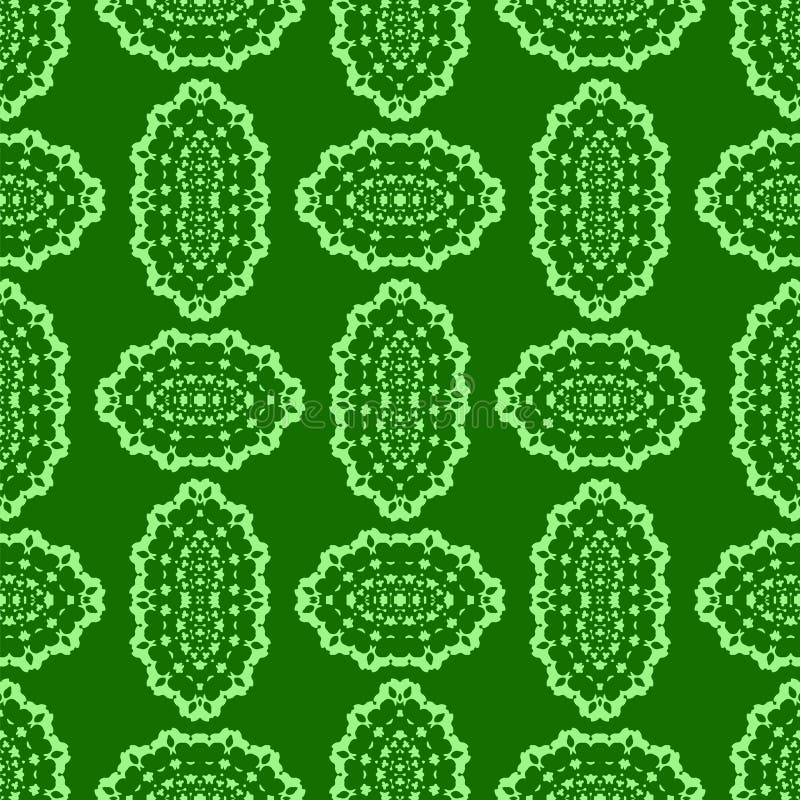 Green Ornamental Seamless Pattern. Endless Texture. Oriental Geometric ...