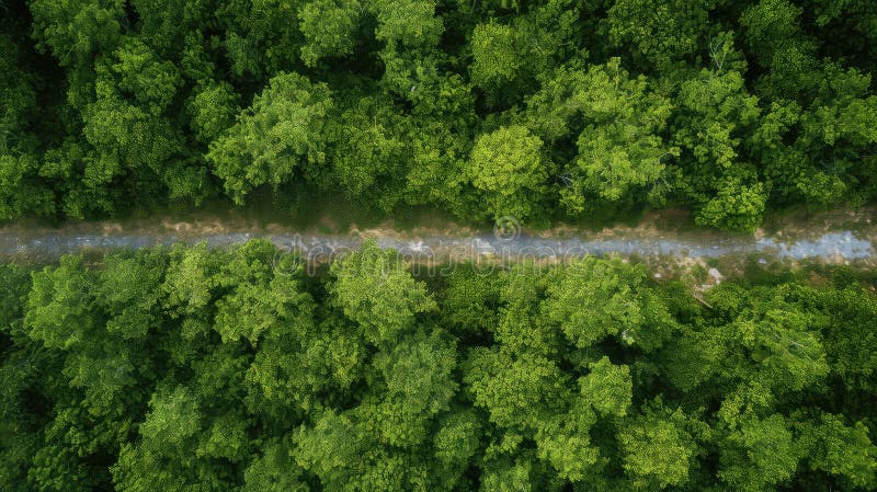 Abstract Overhead Tree Border Top View Stock Illustration ...